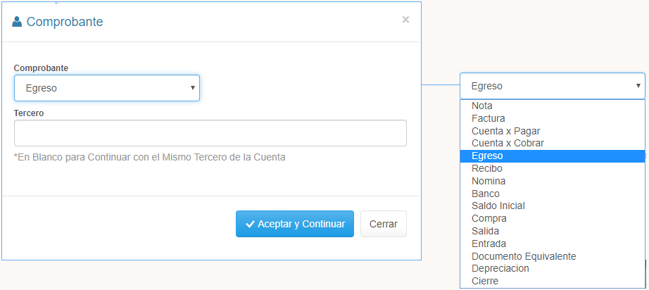 Pago a Cuentas Pendientes